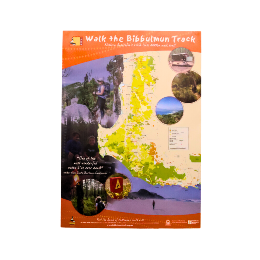 Bibbulmun Track Poster Map - A1 - Bibbulmun Track Foundation