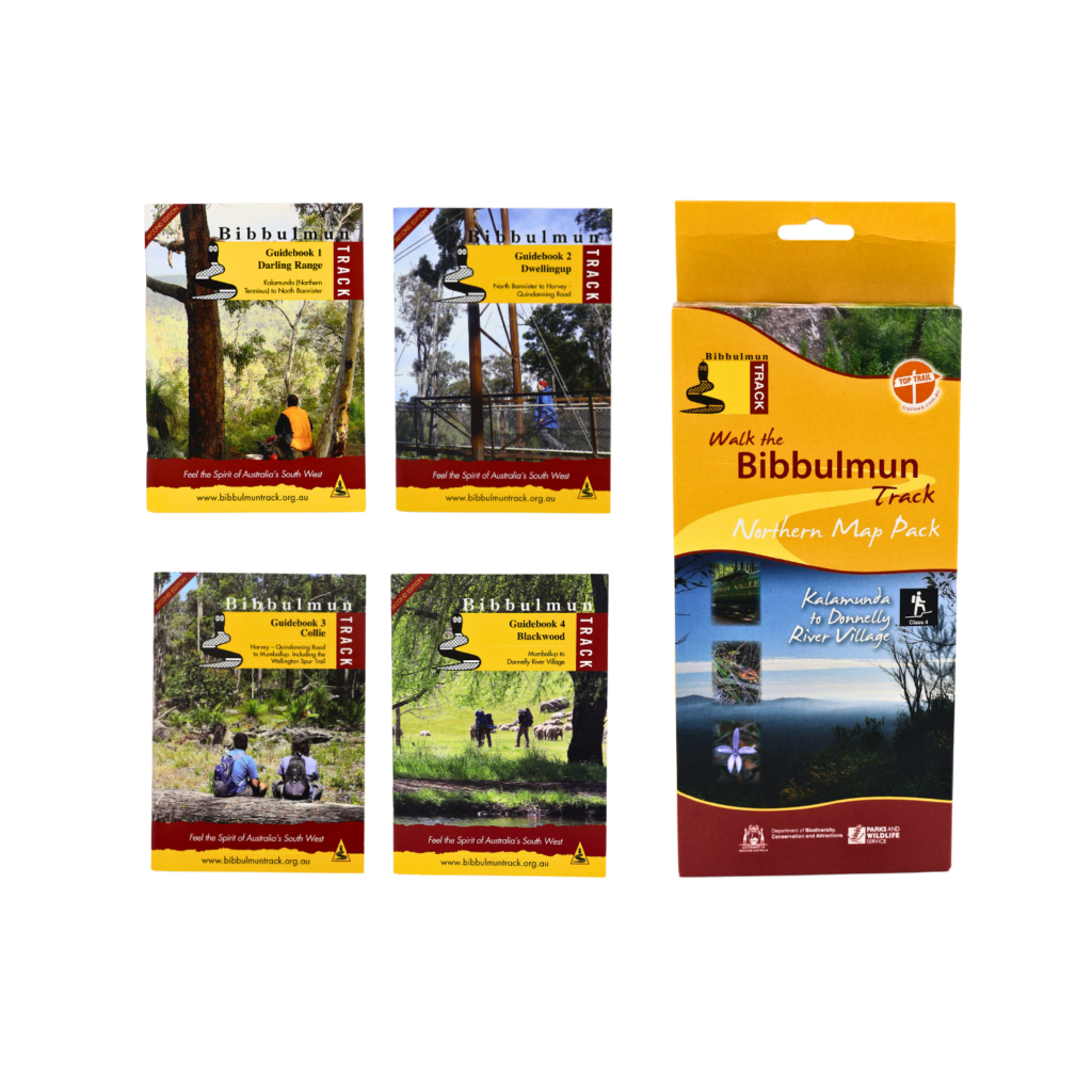 Guidebooks 1 to 4 plus Northern Map Pack Combo - Bibbulmun Track Foundation